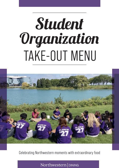 STUDENT Take-Out Menu 24
