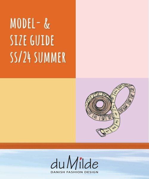 Model- & Size Guide du Milde SS24 Summer