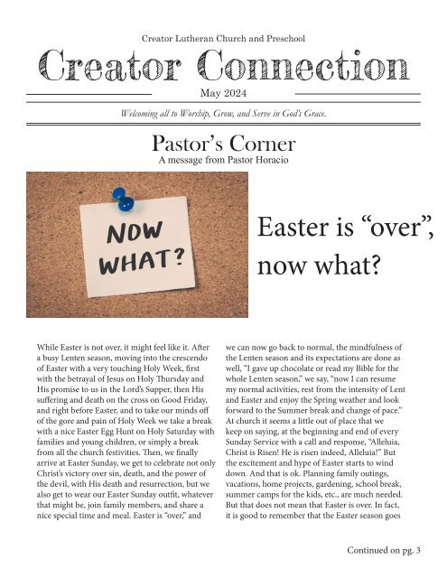 Creator Connection May 2024