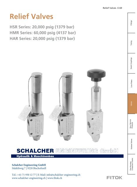 Medium High Pressure Relief Valves EN