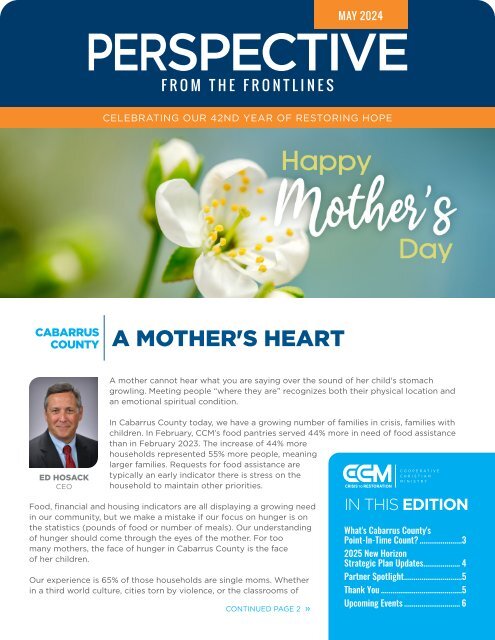 CCM May 2024 Perspective Newsletter