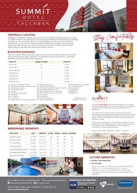 Summit Hotel Tacloban - Fact Sheet