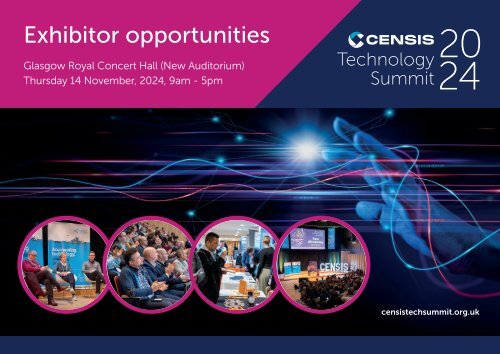 Exhibitor opportunities CENSIS Tech Summit 2024