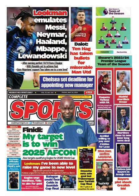 COMPLETE SPORTS - FRIDAY, MAY 24, 2024