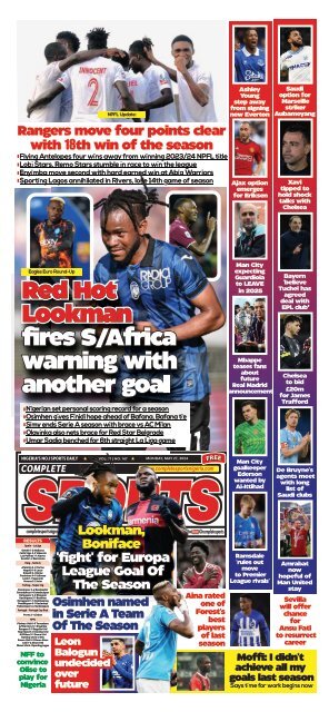 COMPLETE SPORTS - MONDAY, MAY 27, 2024