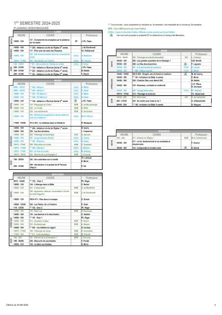 Planning S1 livret CP 2024-2025