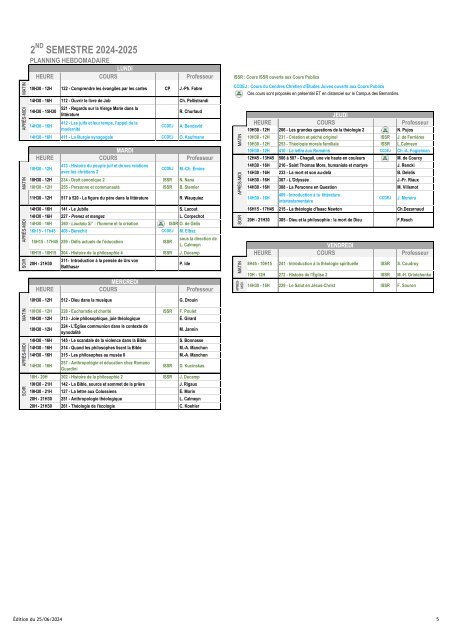 Planning S2 livret CP 2024-2025