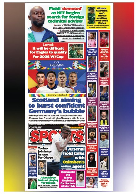 COMPLETE SPORTS - FRIDAY, JUNE 14, 2024