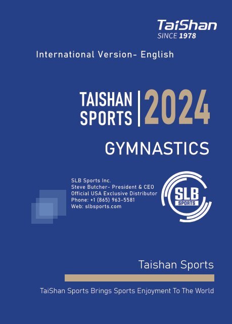 Taishan Gymnastics International English Catalog