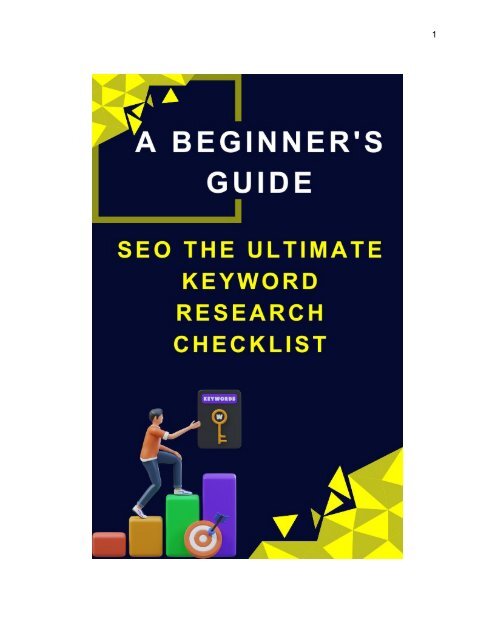 SEO The Ultimate Keyword Research Checklist - A Beginners Guide