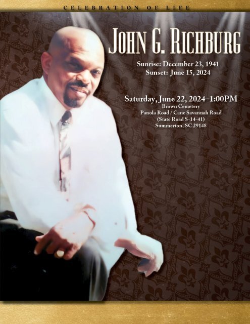 John Richburg Memorial Program
