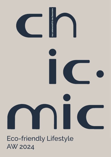 2024-2 - Catalogo Chic Mic Eco-friendly - Lifestyle Autumn Winter