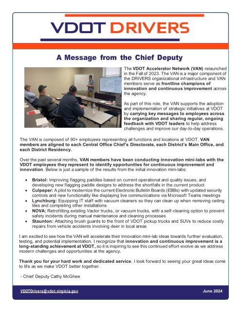 DRIVERS Newsletter - June 2024