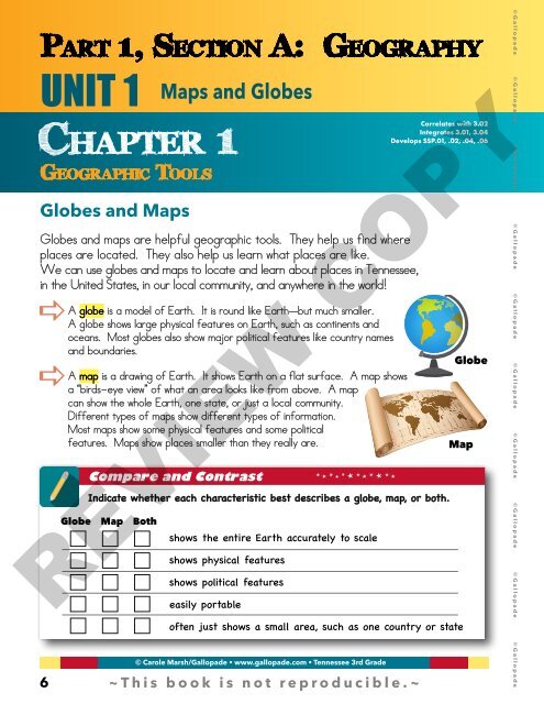 TN 3rd Grade Unit 1 Student Book Sample