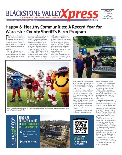 Blackstone Valley North July 26, 2024