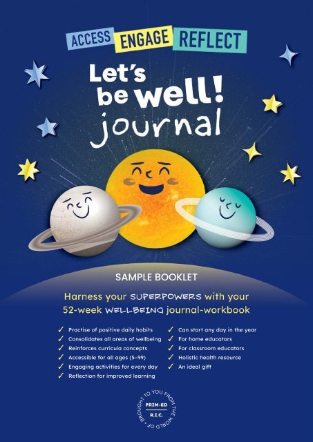 Let's be well! journal sample booklet GLOBAL
