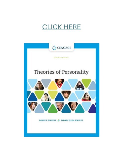 Theories of Personality 11th Edition pdf