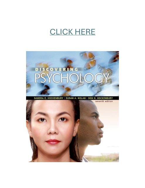 Discovering Psychology 7th Edition pdf Discovering Psychology 7th Edition pdf
