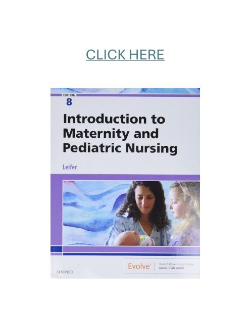 Introduction to Maternity and Pediatric Nursing 8th Edition pdf