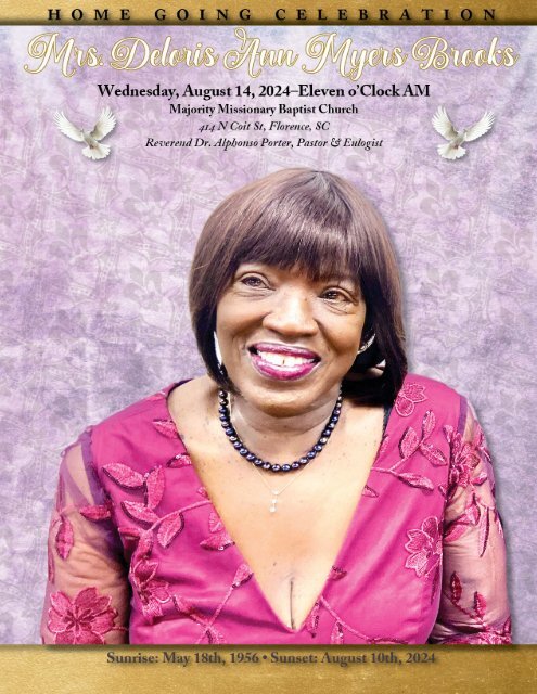 Deloris Brooks Memorial Program