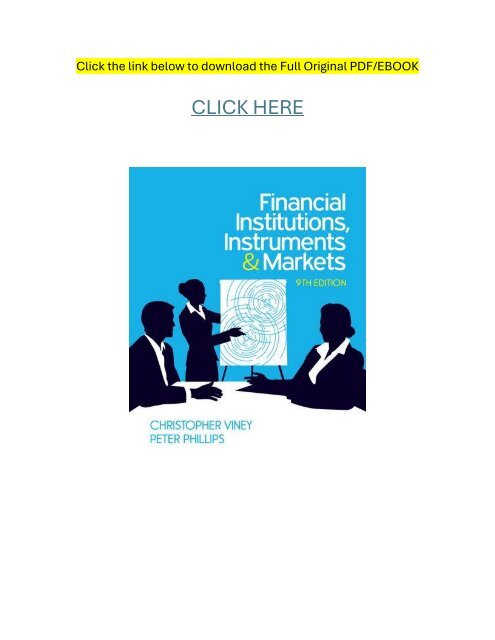 Financial Institutions, Instruments, and Markets 9th Edition pdf