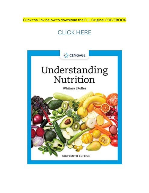 Understanding Nutrition 16th Edition pdf