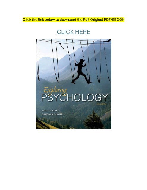 Exploring Psychology 10th Edition pdf Exploring Psychology 10th Edition pdf