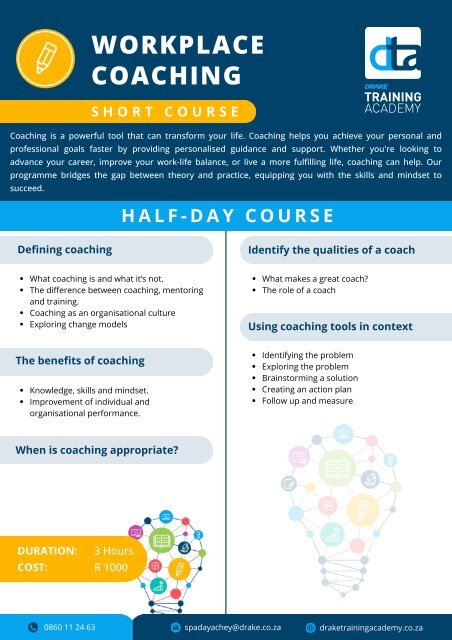 Course Outline: Workplace Coaching
