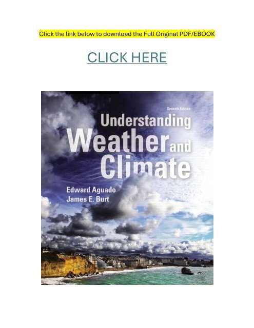 Understanding Weather and Climate Masteringmeteorology 7th Edition pdf