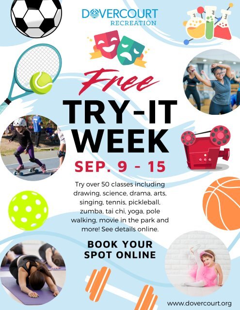 Dovercourt free Try-it Week flyer