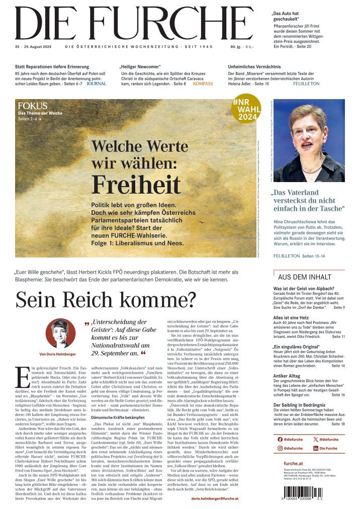 DIE FURCHE 31.10.2024