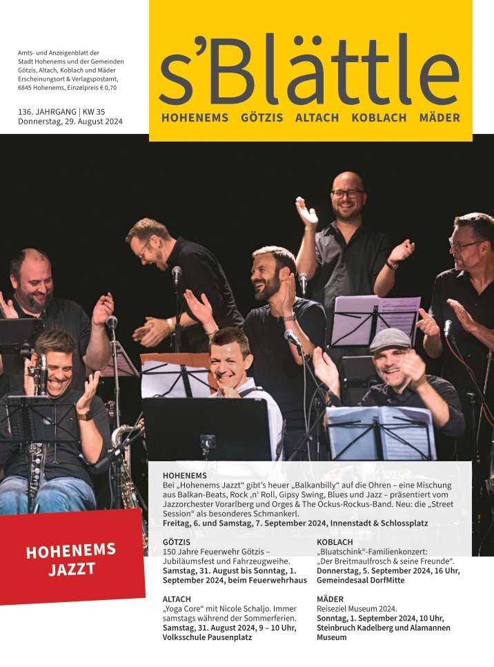 sBlaettle - Hohenems/Götzis/Altach/Koblach/Mäder