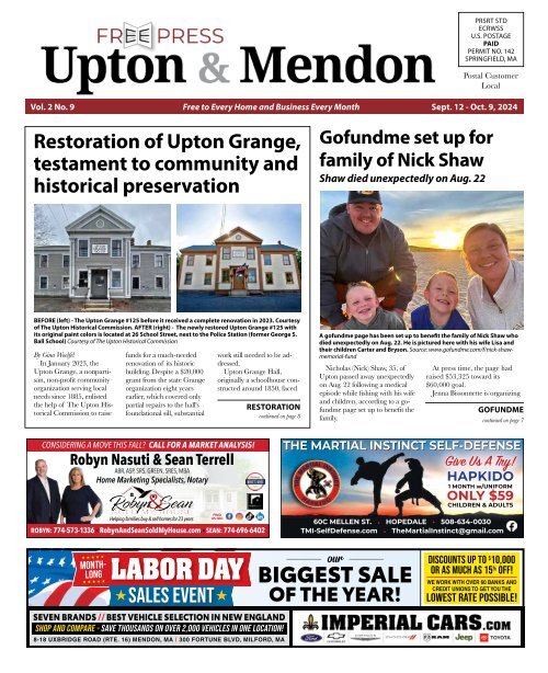 Upton & Mendon Free Press September 2024