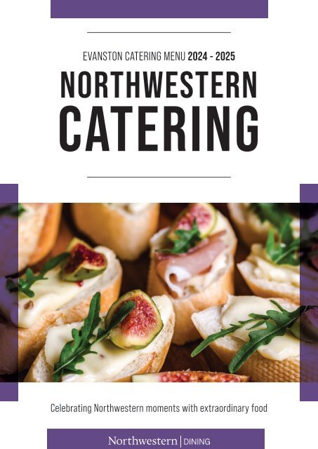 NU Catering Menu 2024-2025