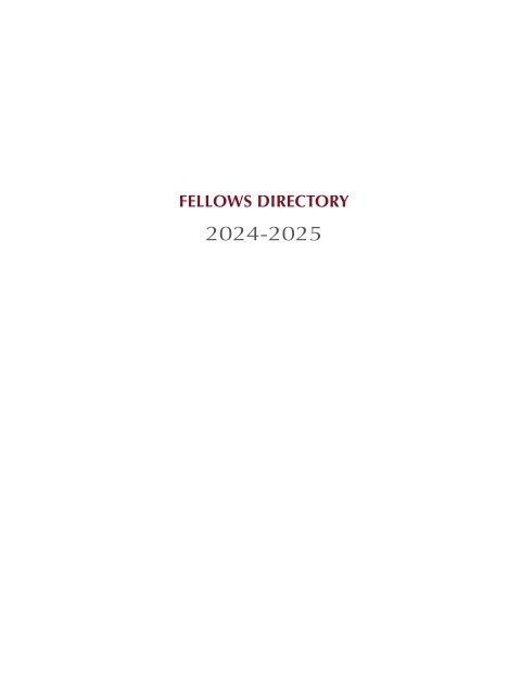 New IIAS directory 2024-2025