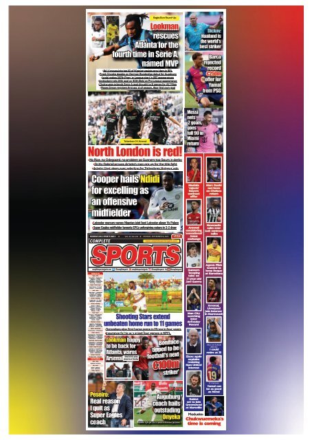 COMPLETE SPORTS - MONDAY, SEPT 16, 2024