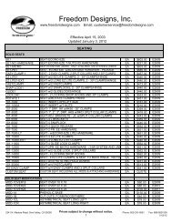 Seating & Positioning Order Form - Freedom Designs