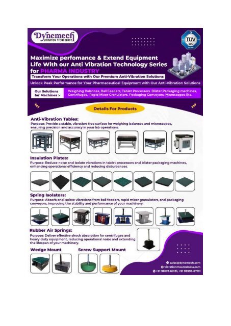 Enhance Medical Device Performance with Dynemech’s Anti-Vibration Solutions