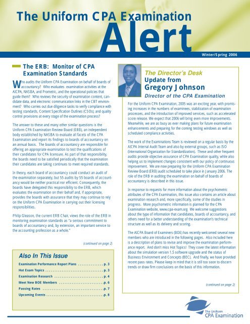 The Uniform CPA Examination - the AICPA