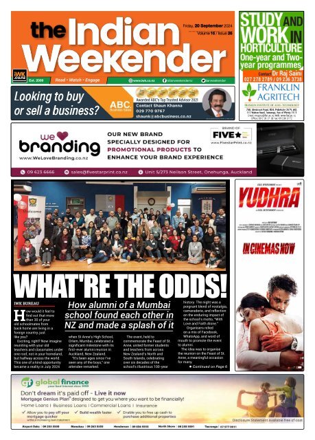 The Indian Weekender | 20 September 2024