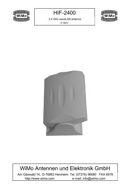 HIF-2400 WiMo Antennen und Elektronik GmbH