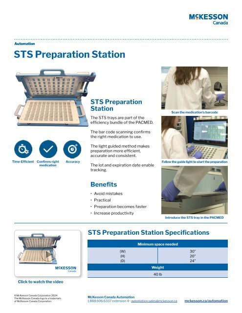 Efficiency Bundle - STS Preparation Station