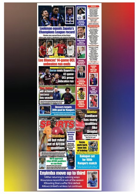 COMPLETE SPORTS - THURSDAY, OCT 3, 2024