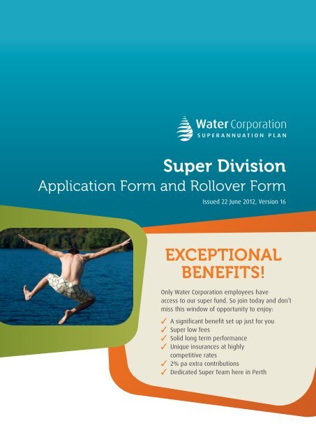 Super Division - Water Corporation Superannuation Plan
