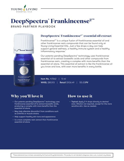 DeepSpectra Frankincense2 Sharing Guide