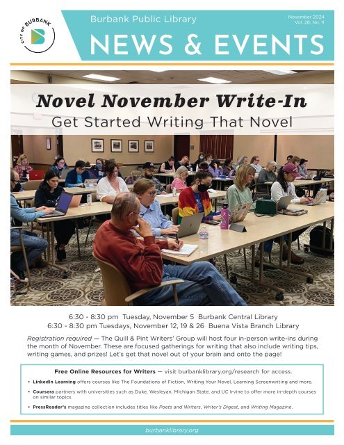 November 2024 Library News & Events