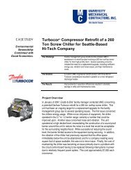 Danfoss Turbocor Compressors Solutions for the Hospitality Industry