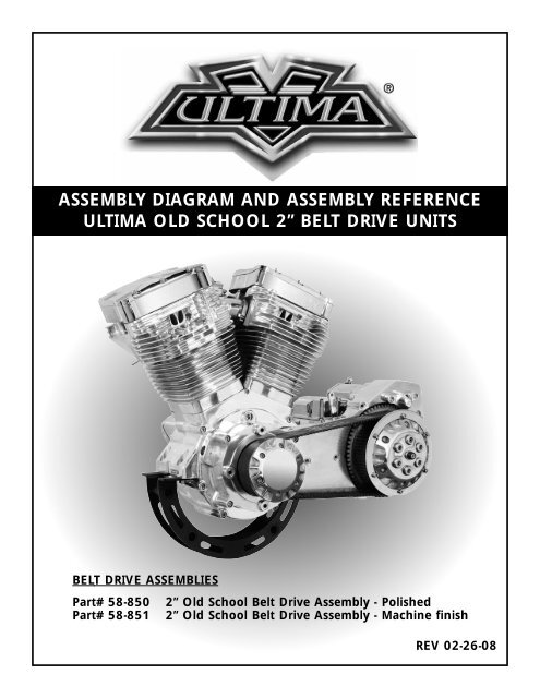 ASSEMBLY DIAGRAM AND ASSEMBLY ... - Ultima Products