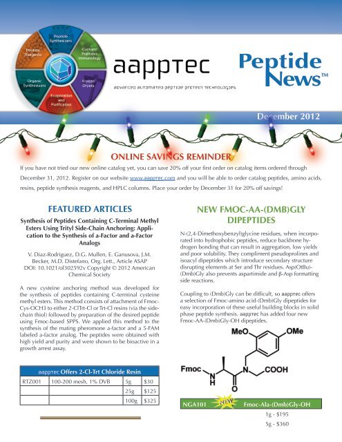 NEW FMOC-AA-(DMB)GLY DIPEPTIDES December ... - AAPPTec