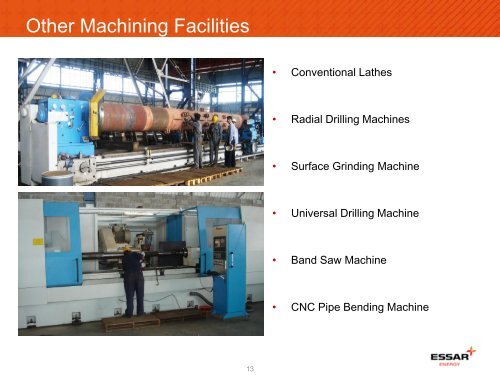 Machining Facilities